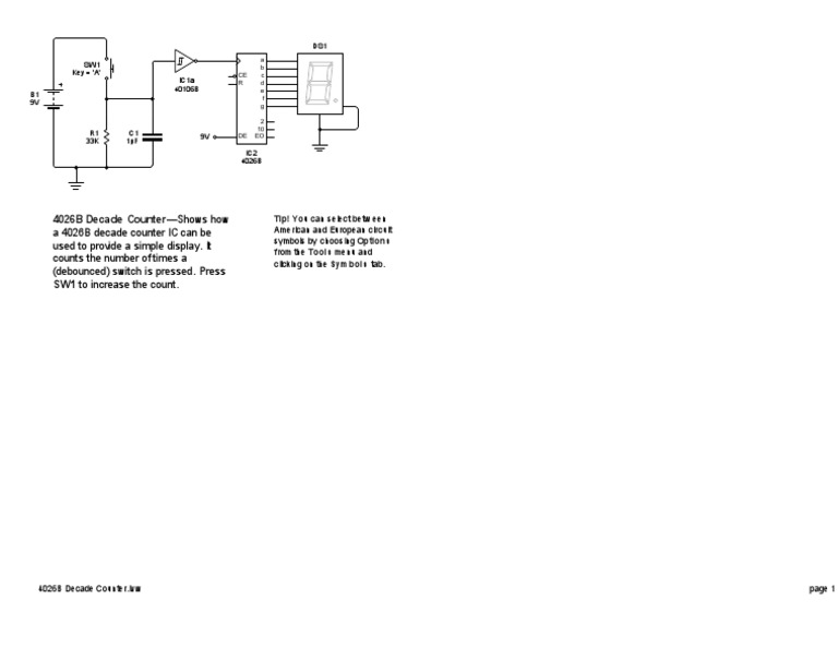 4026B Decade Counter | PDF