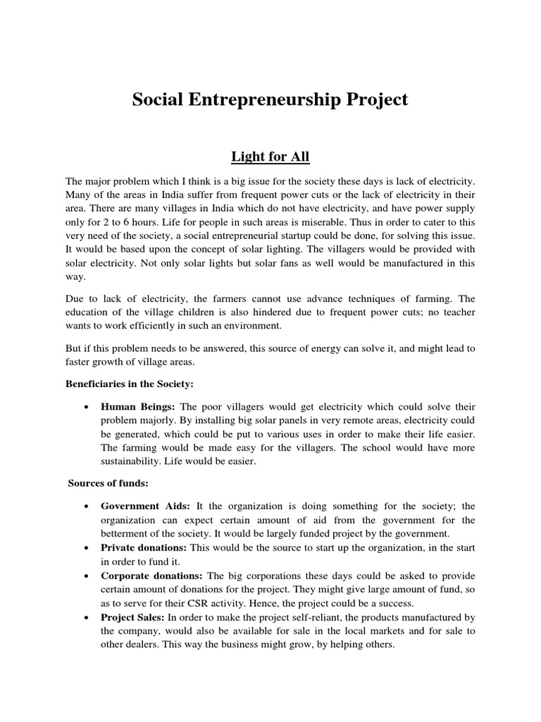 Solar Solutions for Rural India | PDF | Social Science | Home & Garden