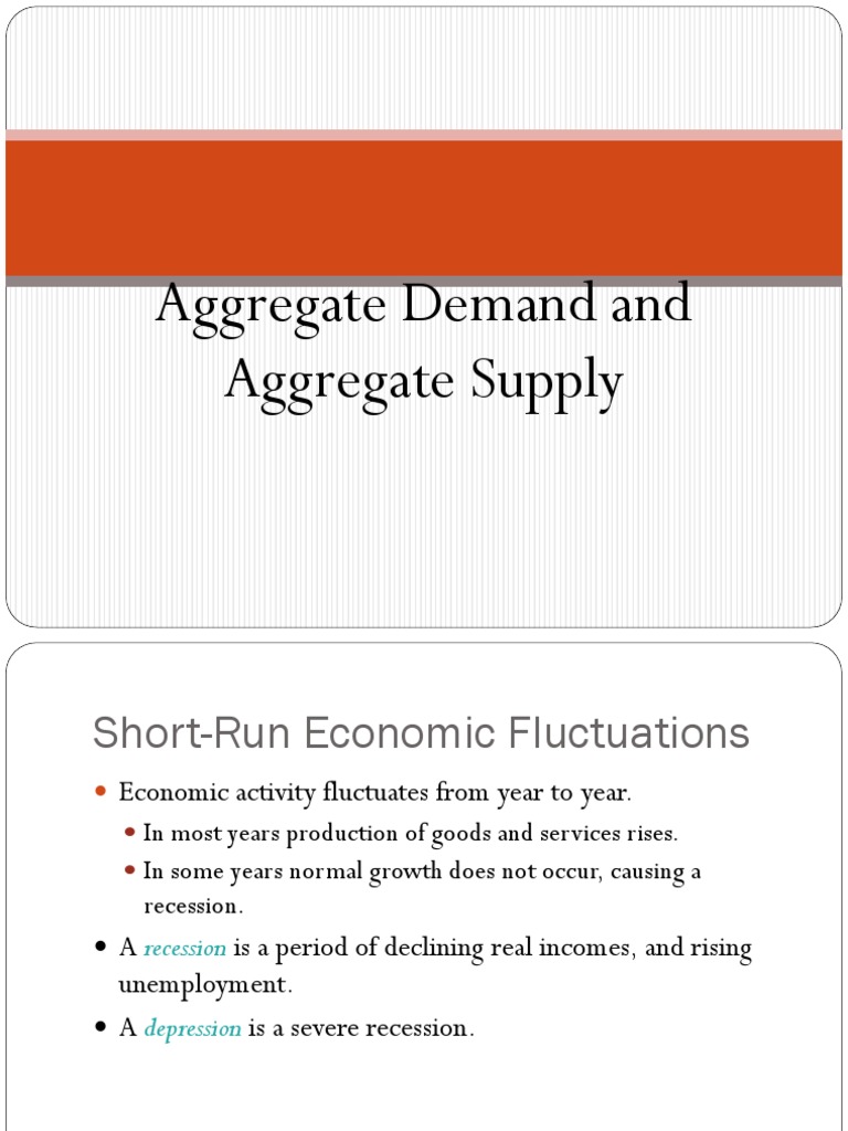 Aggregate Demand and Supply | PDF | Macroeconomics | Aggregate Demand