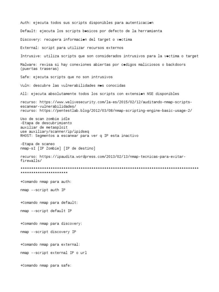 Guia Comandos Nmap | PDF