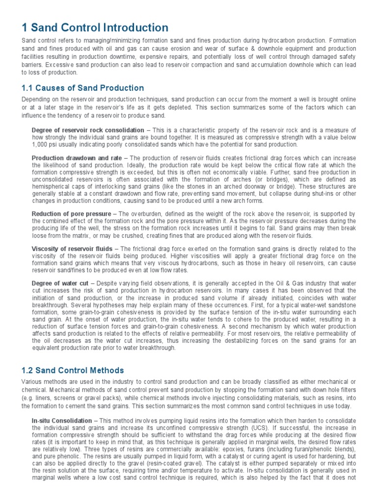 Resources - DuneFront - SAND CONTROL | PDF | Petroleum Reservoir ...