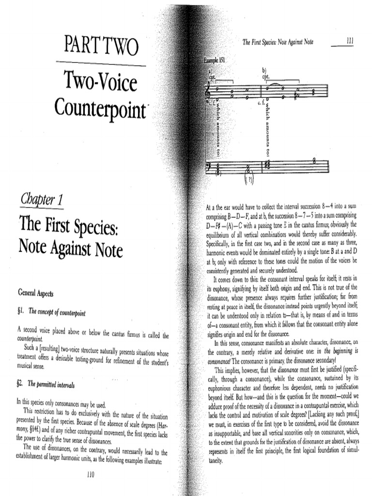 Two Voice Counterpoint | PDF