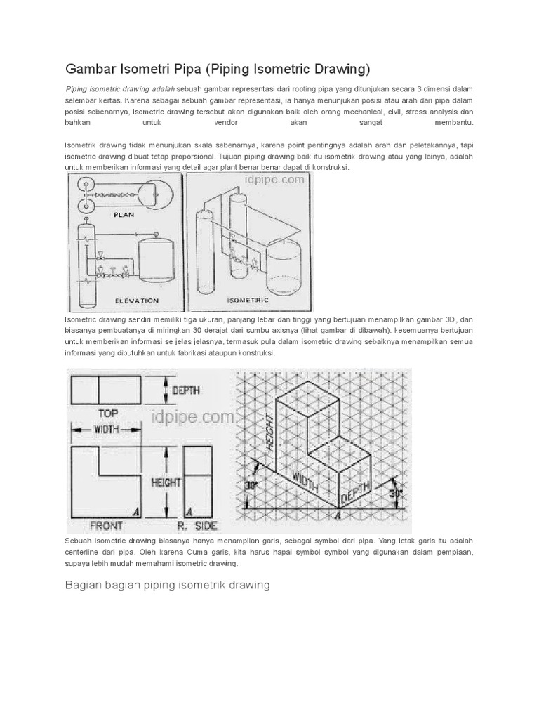 Gambar Isometri Pipa