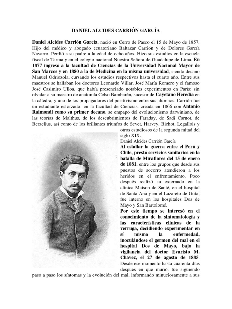 Daniel Alcides Carrión García | PDF | Cuidado de la salud ...