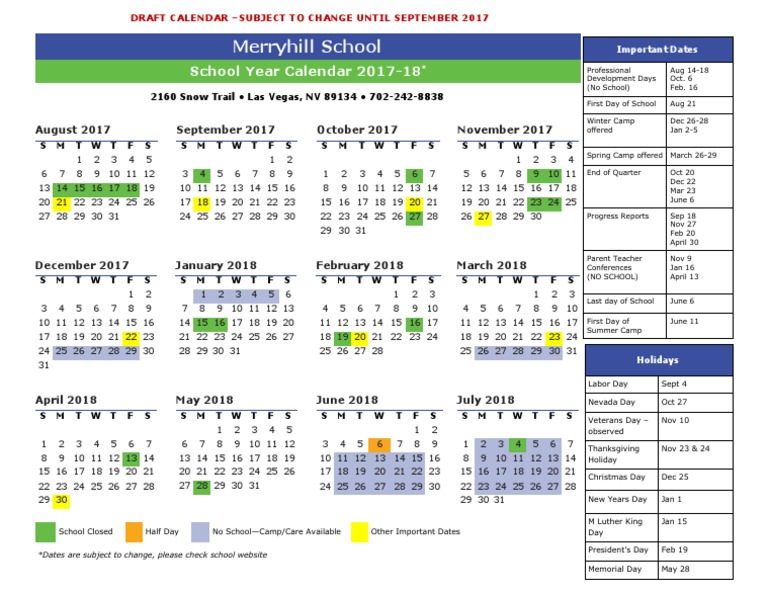 2017-2018 Calendar | PDF | Seasonal Holidays | Holidays
