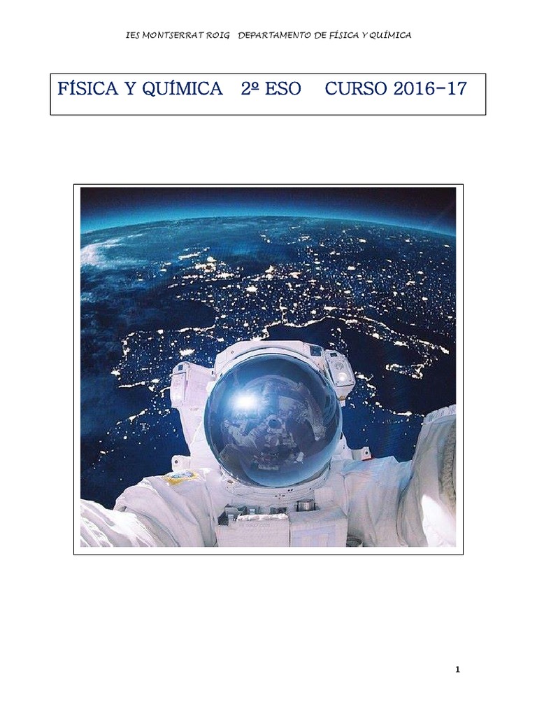 Cuaderno 2º Eso Física y Química Curso 2016-17 | PDF | Unidades de ...