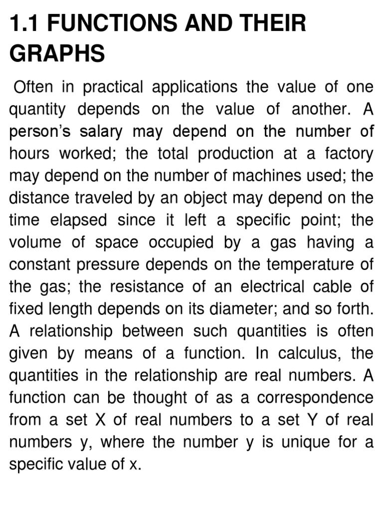 Functions and Their Graphs | PDF