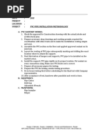 MS For Installation For PVC Perforated Pipes of Underdrain System ...