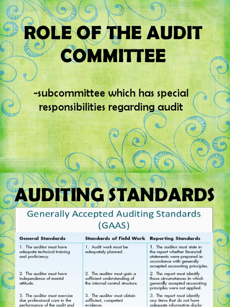 Role of The Audit Committee | PDF