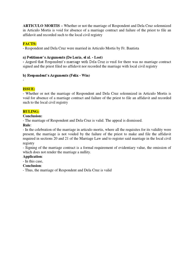 Legal Validity of Deathbed Marriages | PDF | Marriage | Common Law