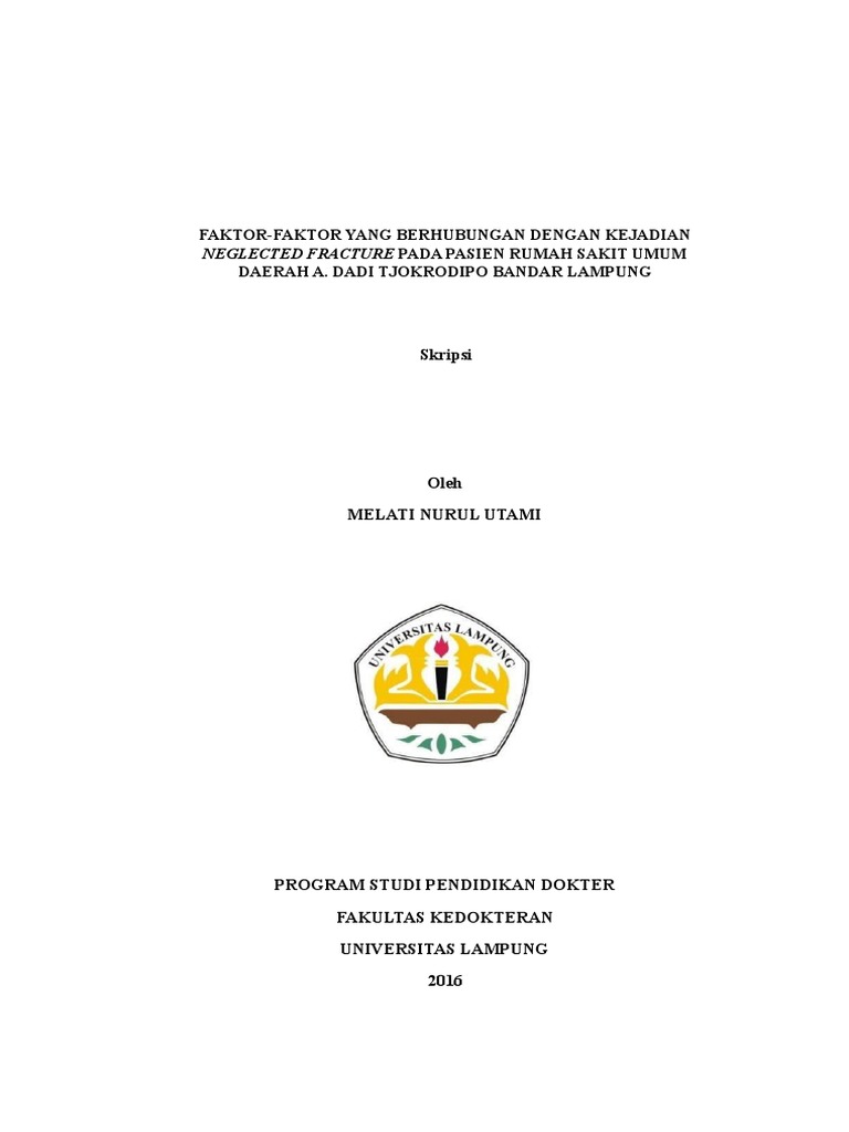 SKRIPSI Unila Neglected | PDF | Wellness | Science & Mathematics
