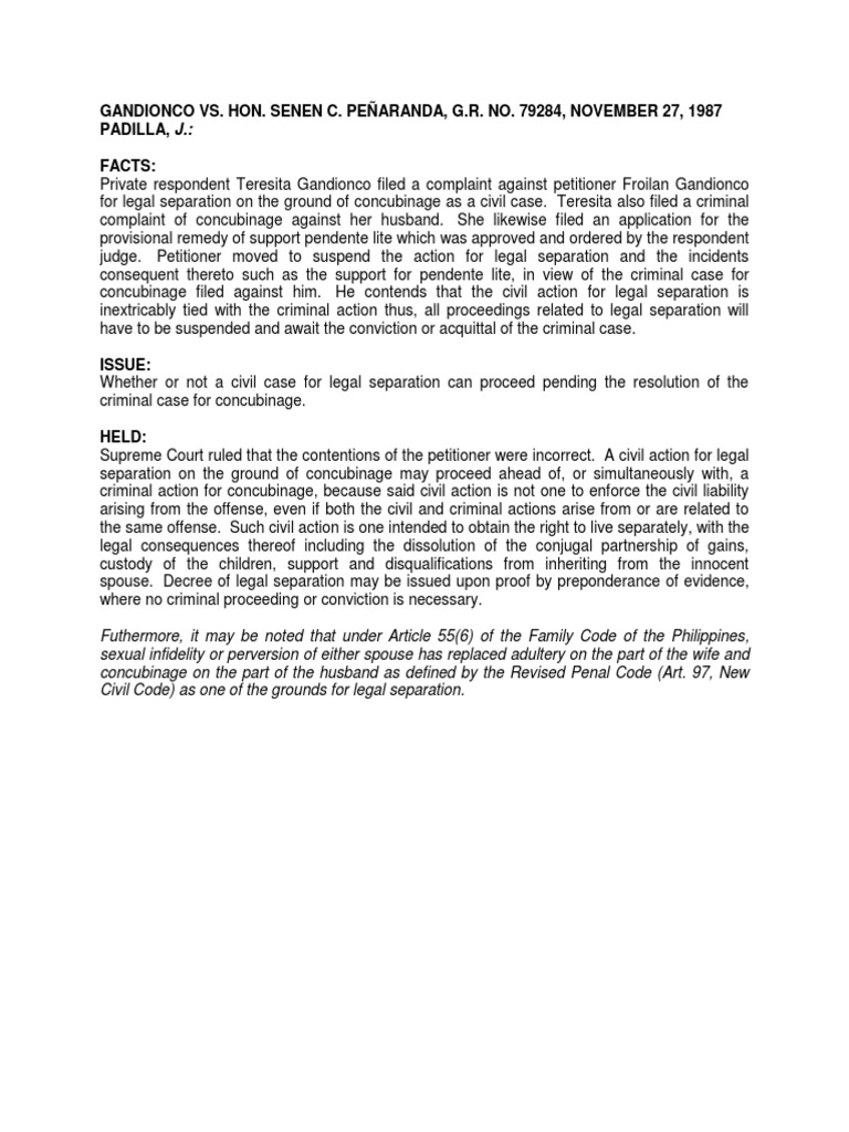 46 - Gandionco v. Peñaranda | PDF