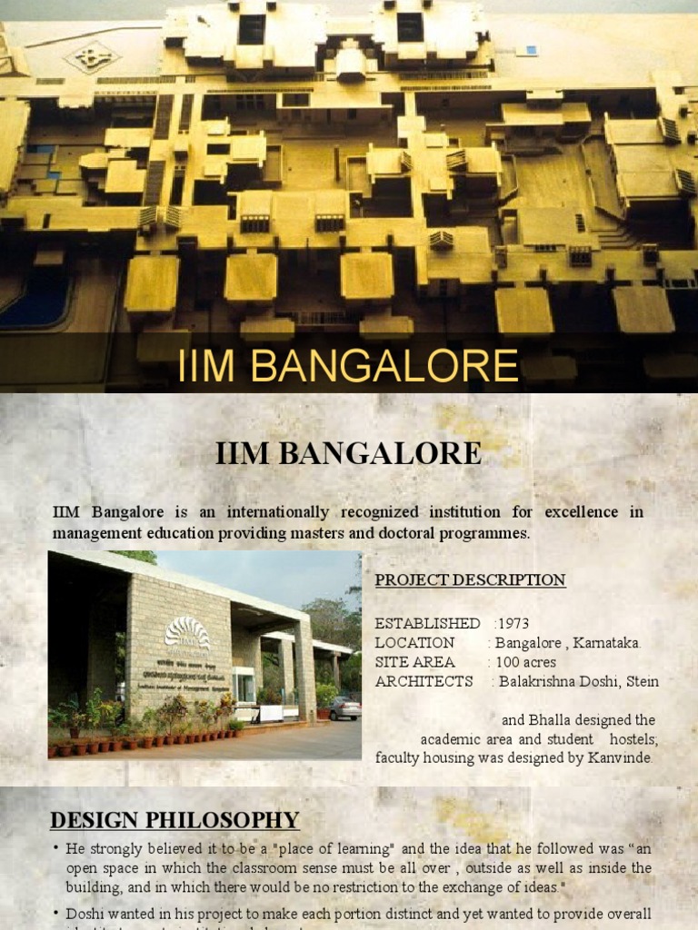 IIM Banglore | Dormitory | Classroom