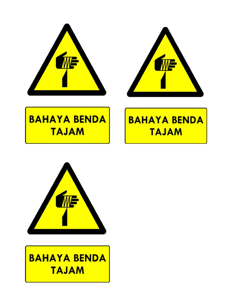 Contoh Simbol Benda Tajam | PDF