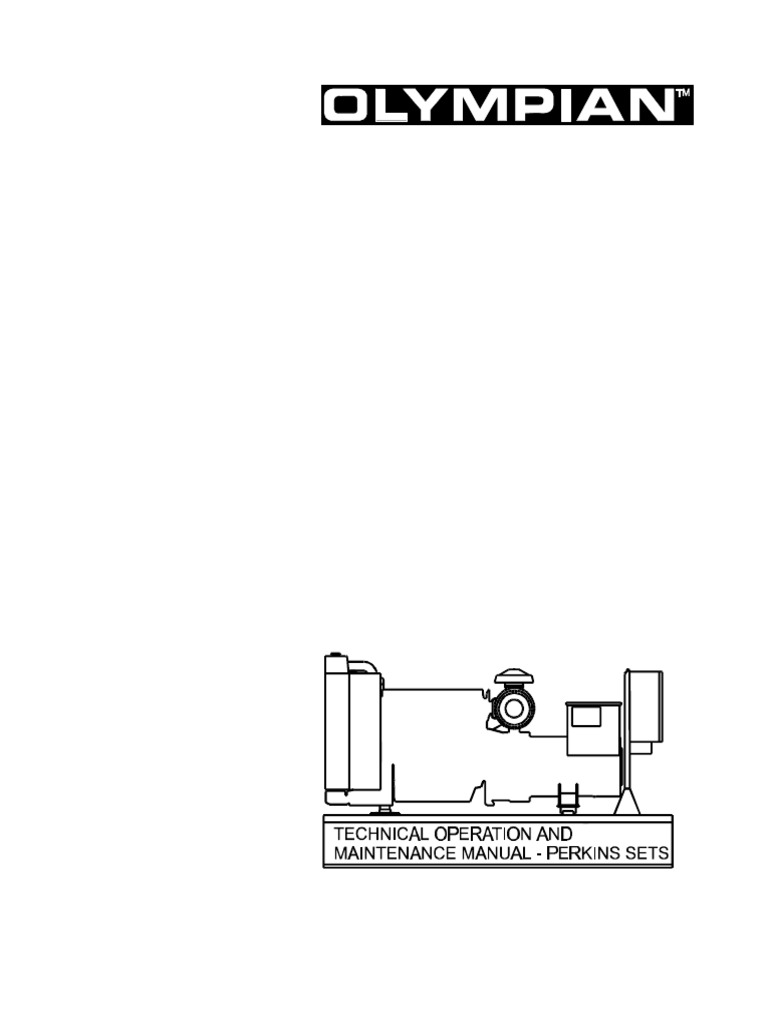 Perkins Sets - Generator Set - Technical Operation and Maintenance ...