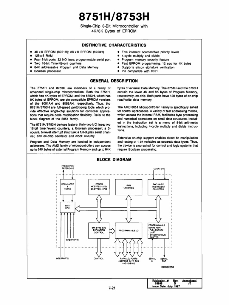 8751 Programming | PDF