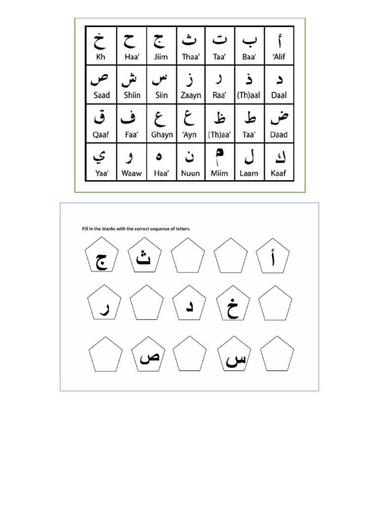 Alif Ba Ta Latihan Pra Sekolah | PDF