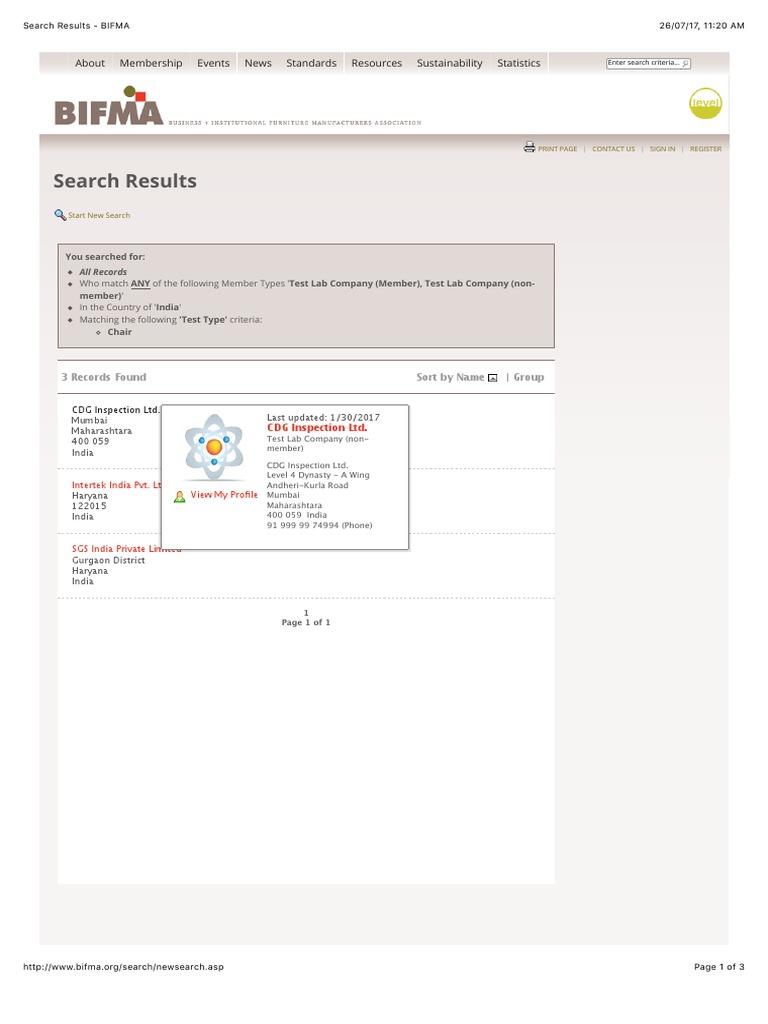 Search Results - BIFMA | PDF | Twitter | Computing