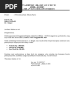 B. 003 Surat Pemberitahuan Iuran Bulanan Warga | PDF