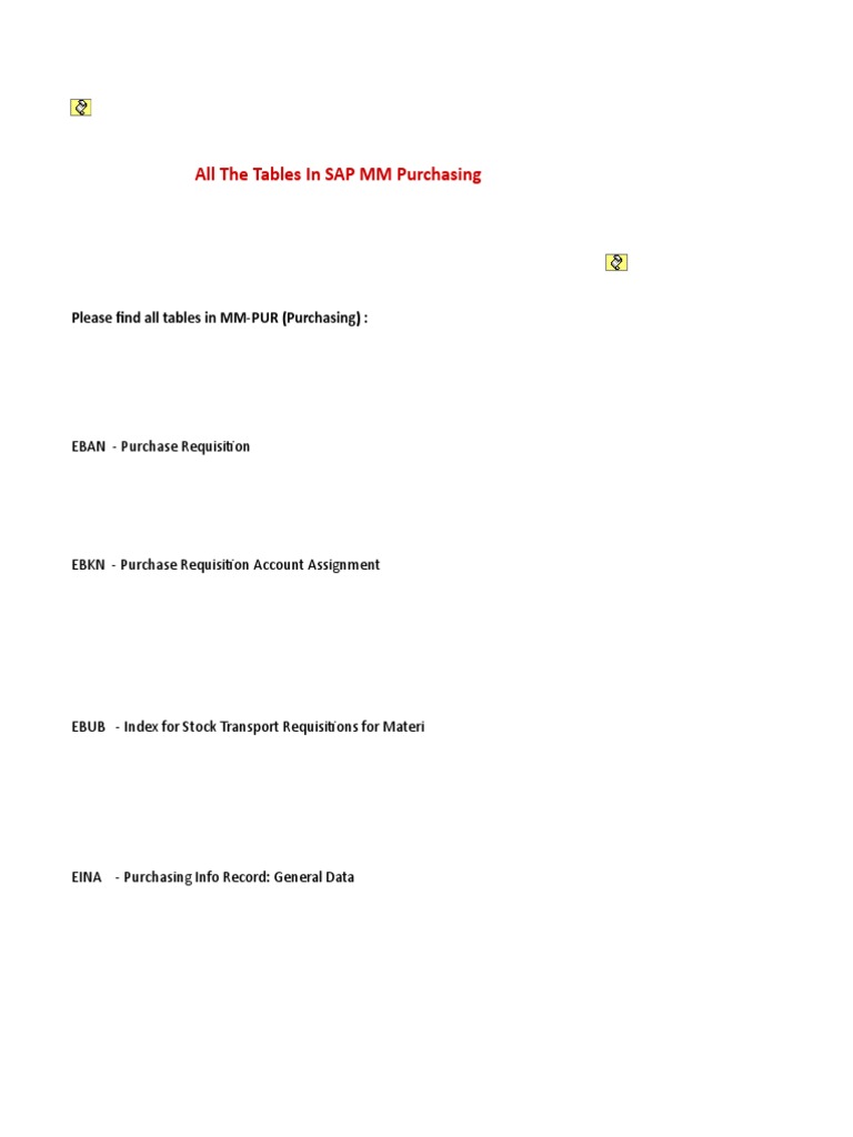 SAP Tables | PDF | Scope (Computer Science) | Parameter (Computer ...