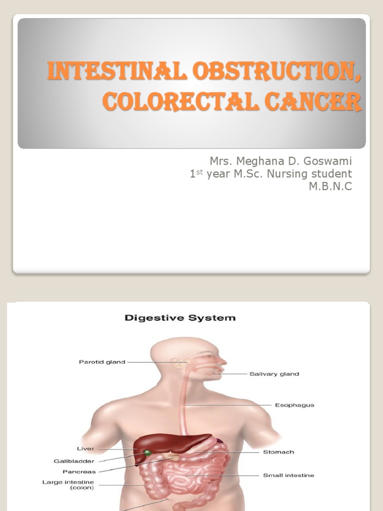 Intestinal Obstruction, Colorectal Cancer | PDF | Colorectal Cancer ...