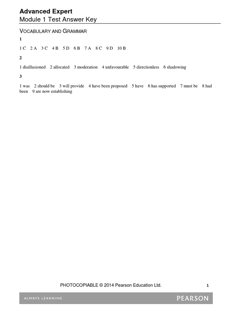 Adv Expert M01 Key | PDF