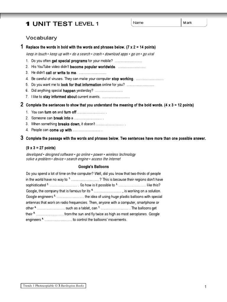 SEO-Optimized Title for Unit Test Level 1 Document | PDF | Google ...