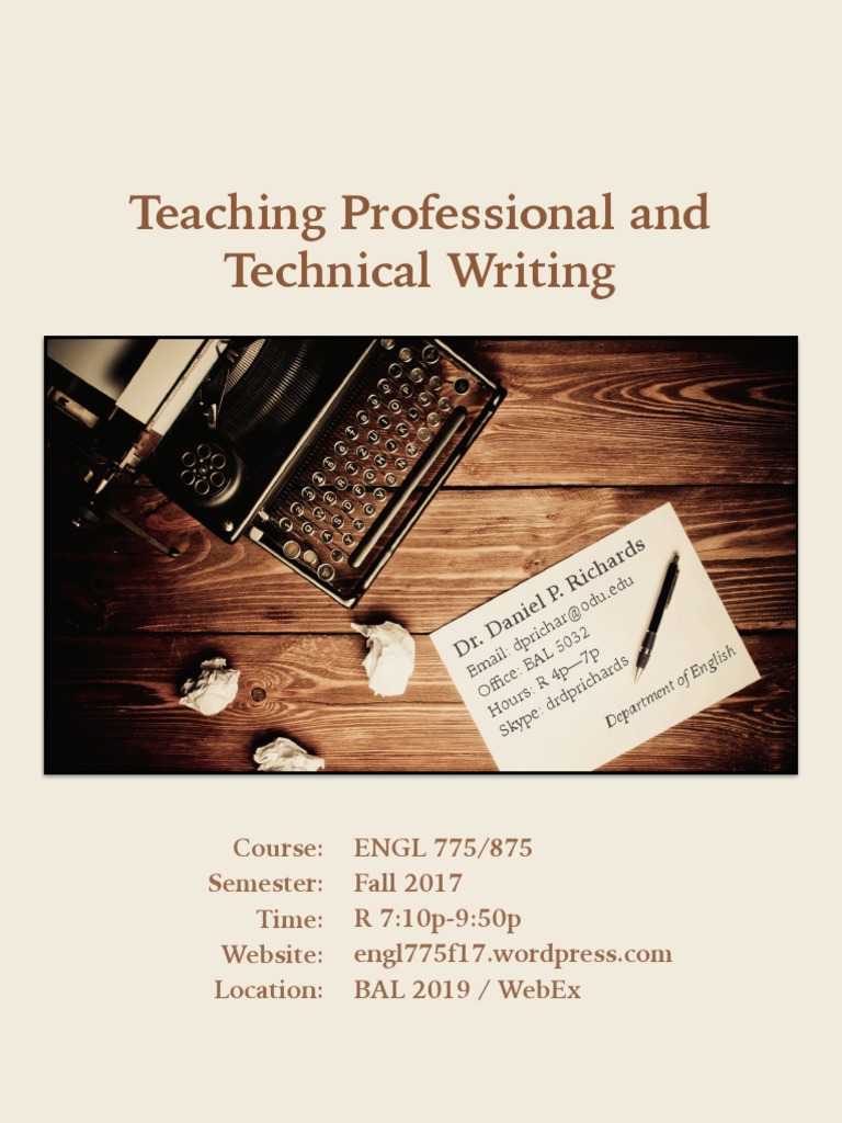 Teaching Professional & Technical Writing | PDF | Syllabus | Lesson Plan
