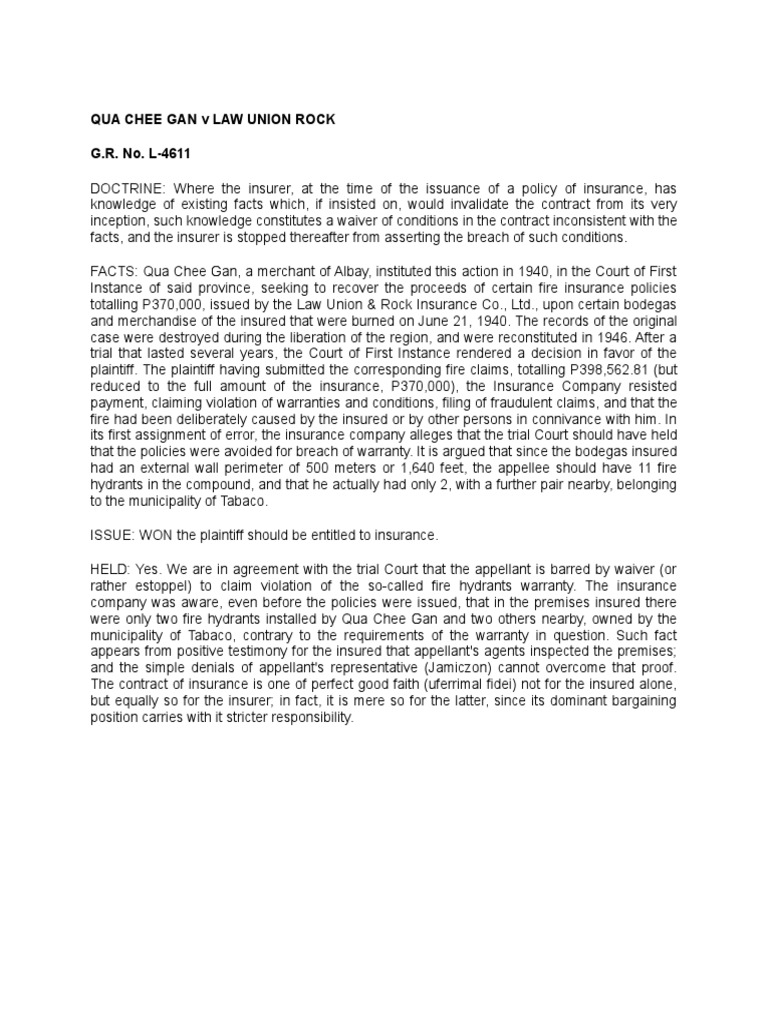 Insurance Cases | PDF | Mortgage Law | Insurance