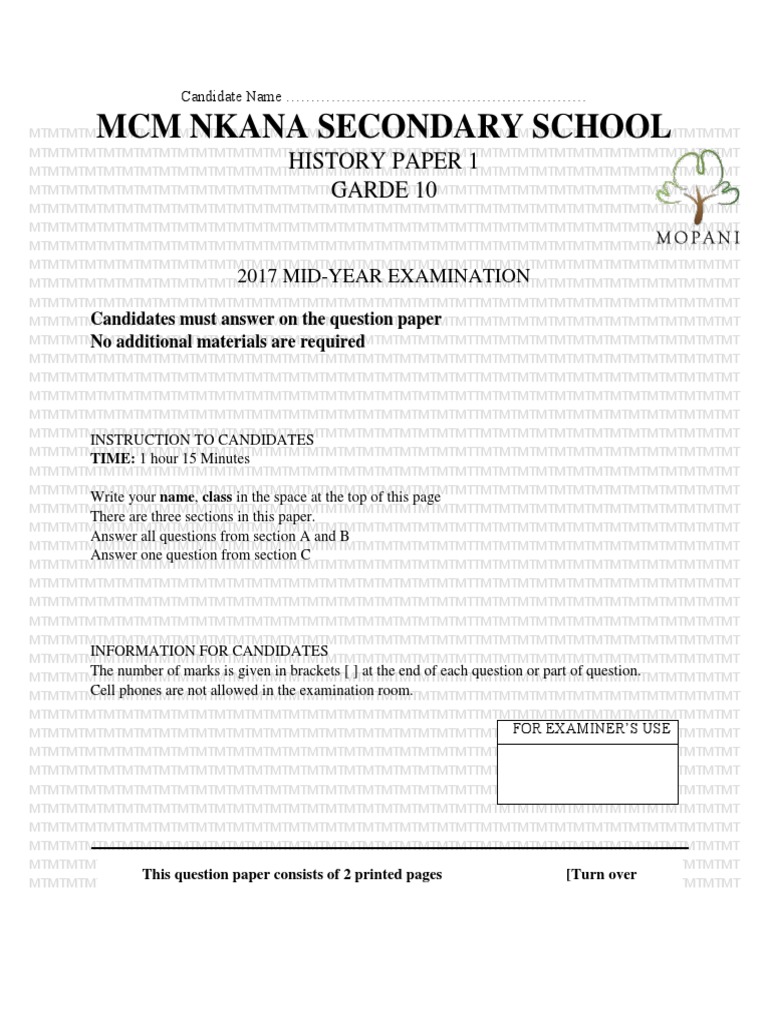 History Grade 10.docx | Bantu | South Africa | Free 30-day Trial | Scribd