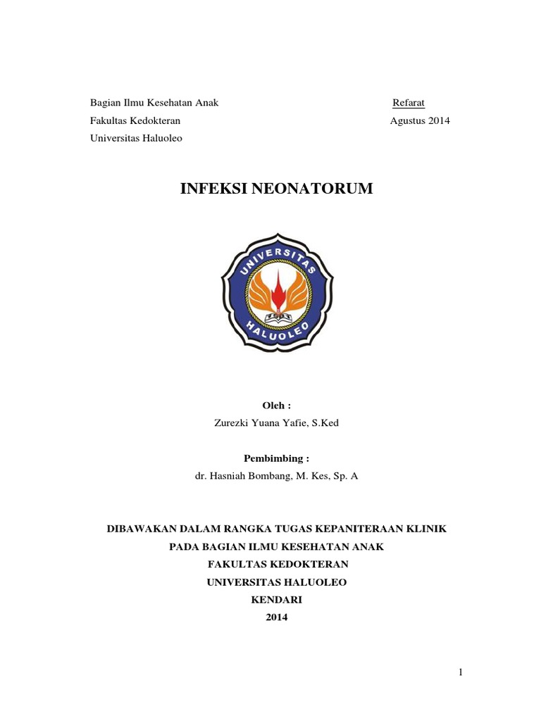 Referat Infeksi Neonatorum Fix | PDF | Kesehatan Holistik