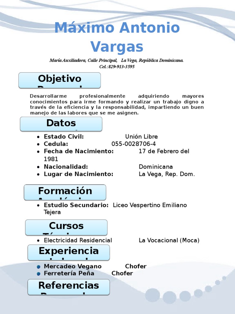 Máximo Antonio Vargas | PDF | Salud y bienestar