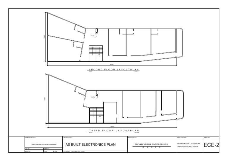 As Built Electronics Plan: Second Floor Layoutplan | PDF