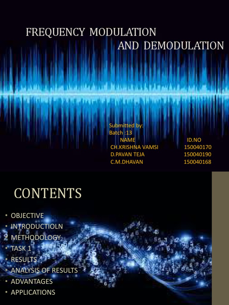 Frequency Modulation and Demodulation | PDF | Frequency Modulation | Modulation