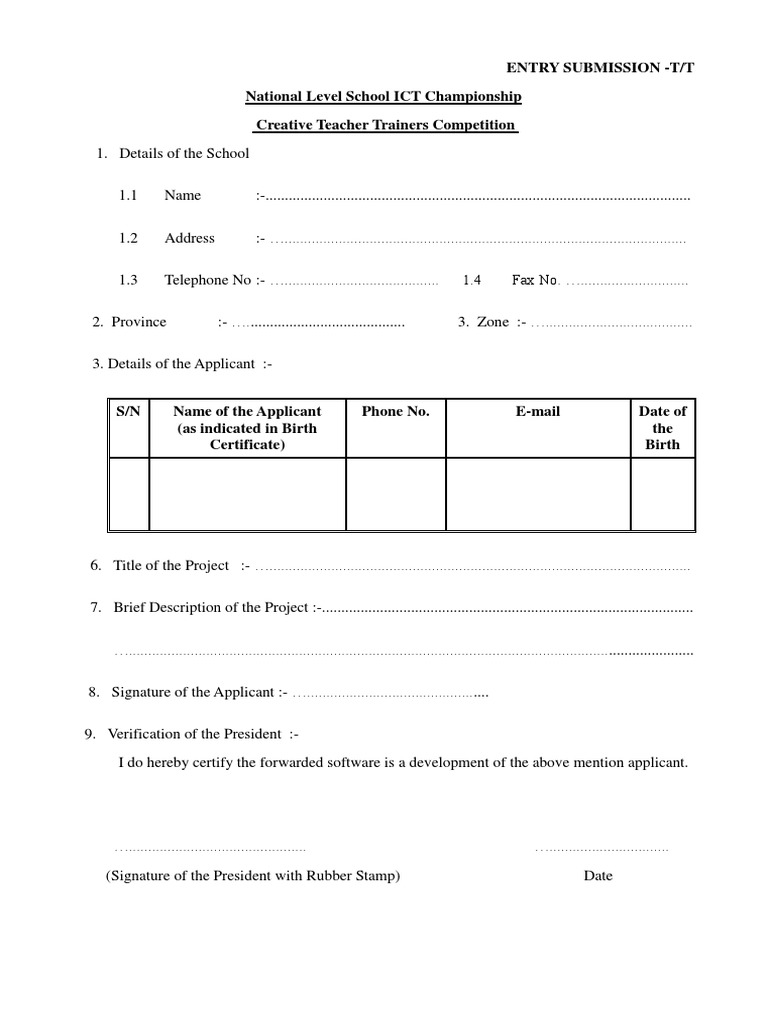 Entry Submission - T/T National Level School ICT Championship Creative ...