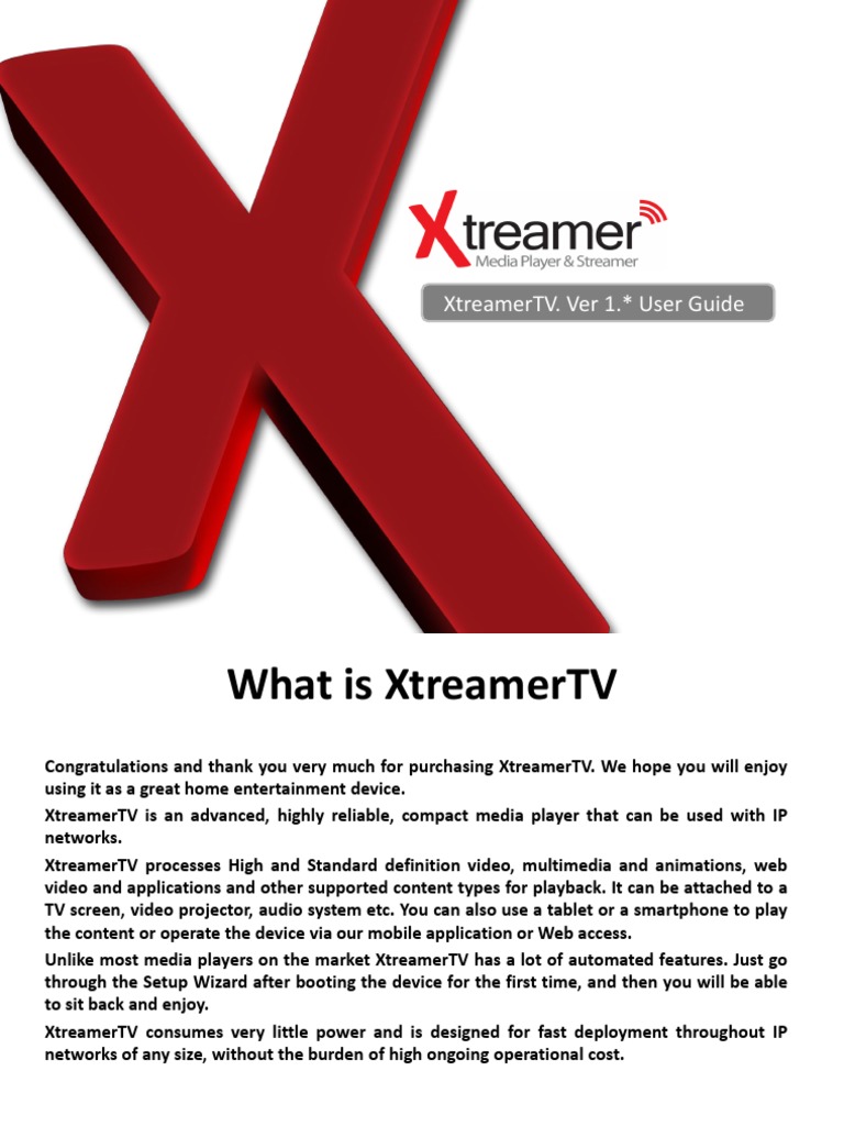 XTV Manual | PDF | Port (Computer Networking) | Ios