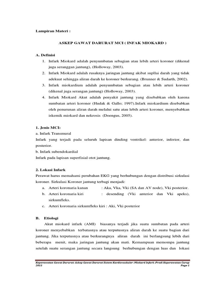 Materi Askep Gawat Darurat Mci | PDF