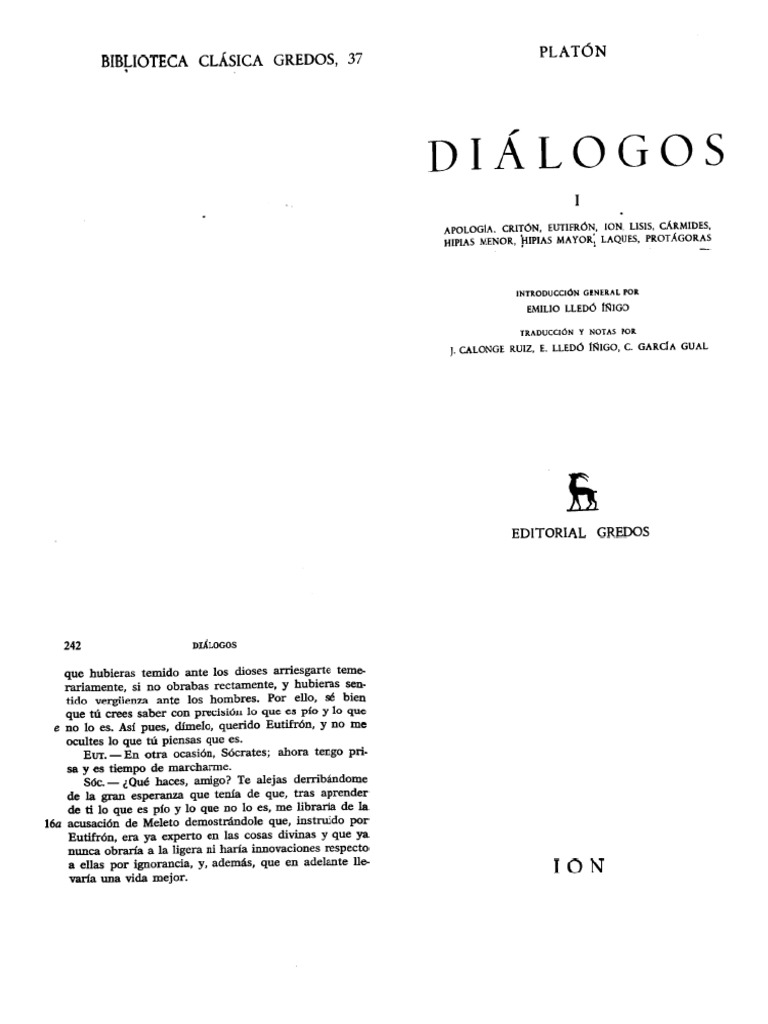 02 Platon Ion PDF | PDF | Homero | Platón