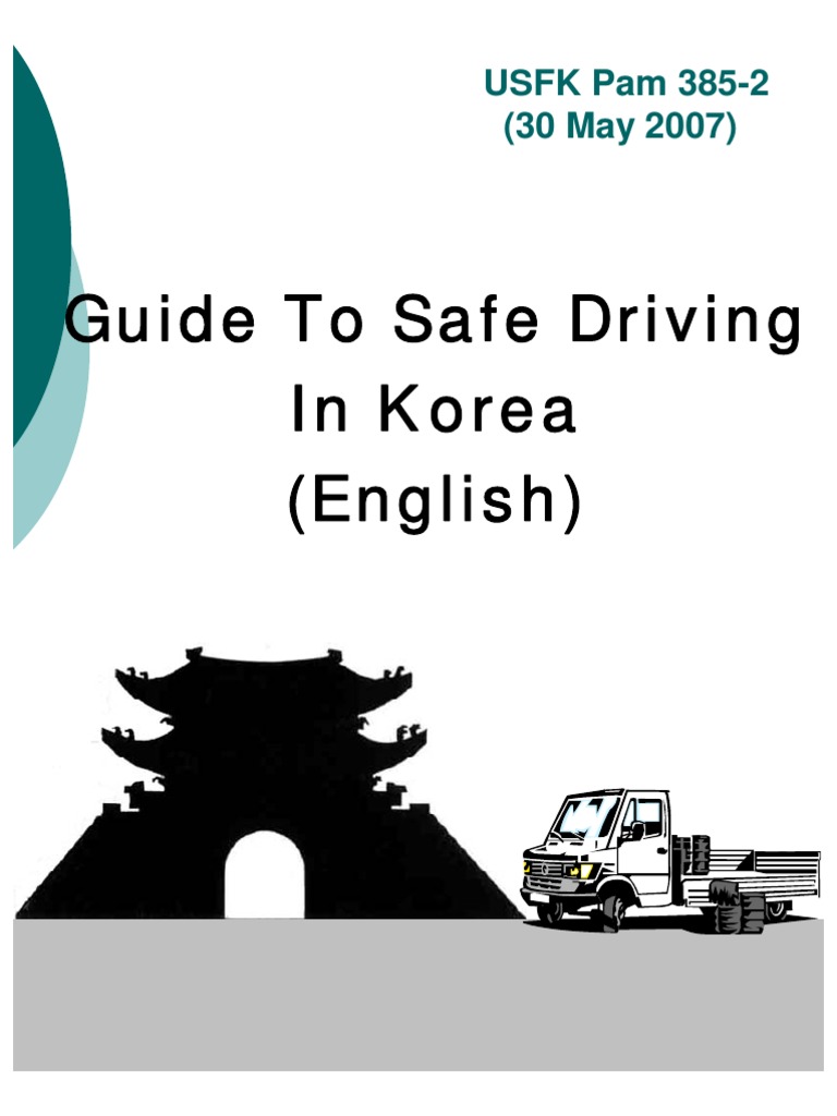 USFK Pam 385-2 Guide to Safe Driving in Korea English | Intersection ...