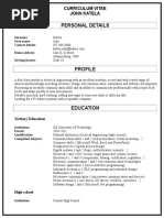 Fatima CV Example | PDF | Engineering | Teachers