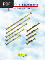 Acrow Prop Data Sheet - Scaffolding Supplies Limited | PDF | Nature