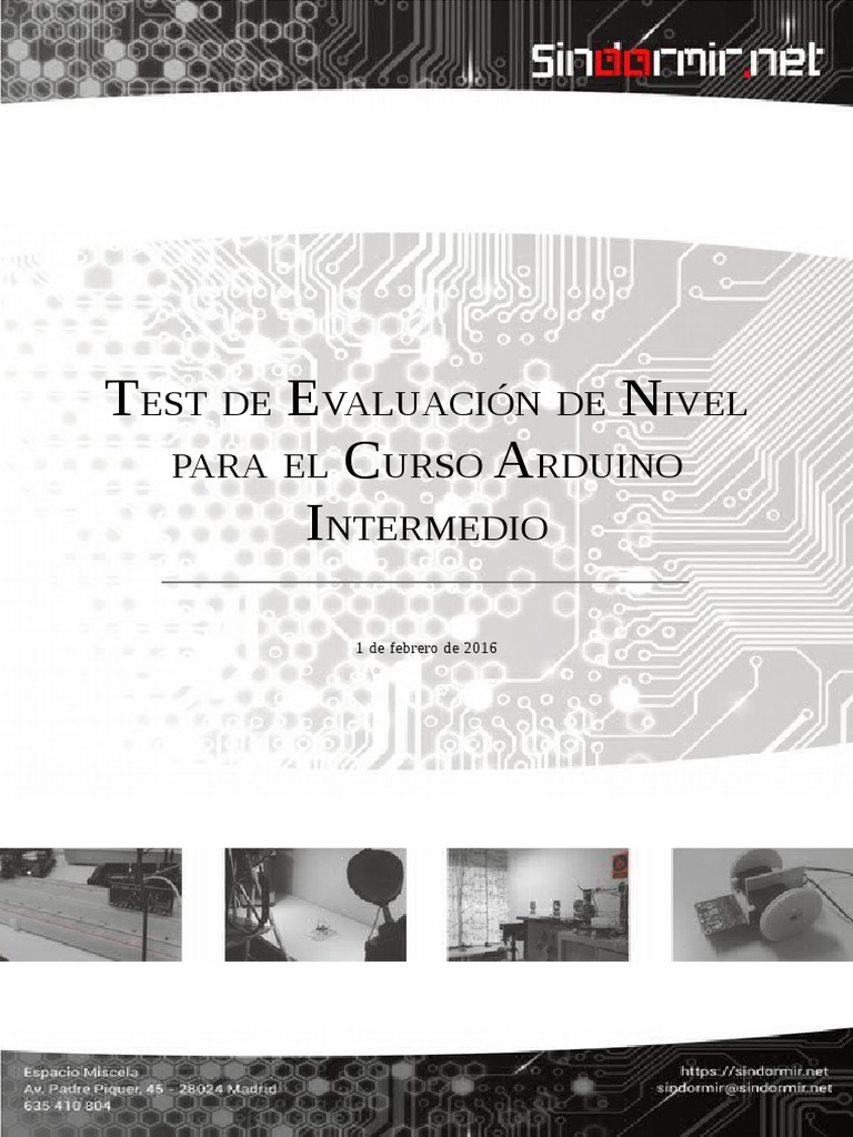 Test Evaluacion Nivel CursoIntermedioArduino 0 | PDF | Diodo emisor de ...