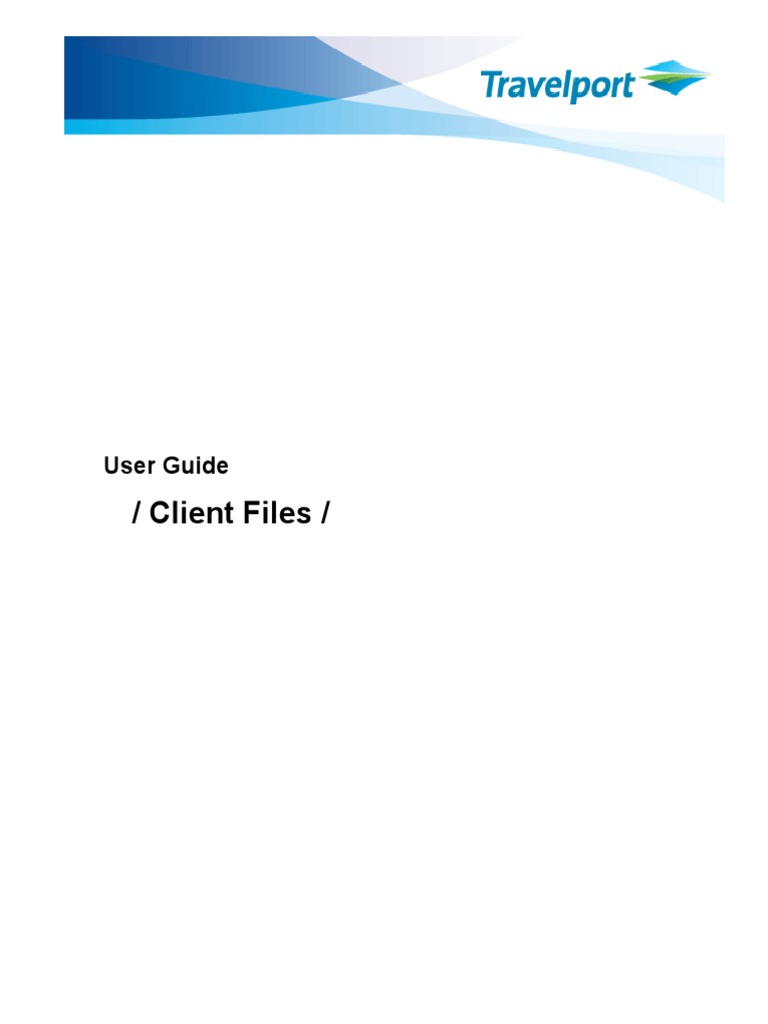 Client Files /: User Guide | PDF | Computer File | Data Management