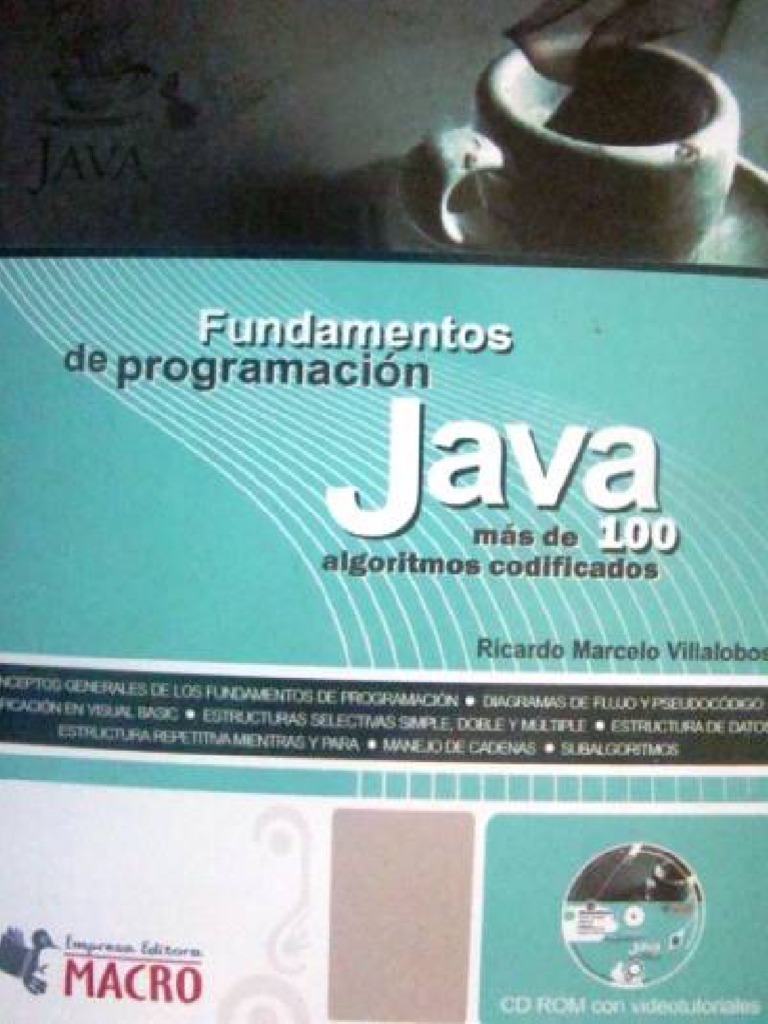 Fundamentos de Programacion Java Ricardo Villalobos PDF | PDF