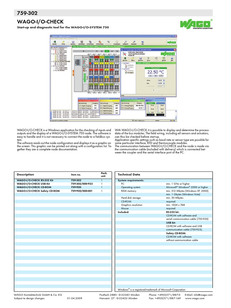 56 Start-Up and Diagnostic Tool For The WAGO-I/O-SYSTEM 750 | PDF ...