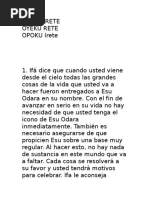217si - Irete Owonrin (Espanol) | PDF | Santeria | Religión étnica
