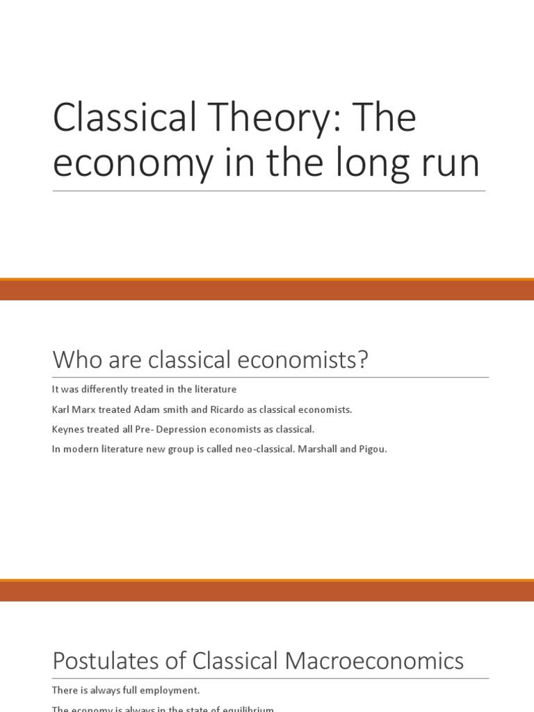 3 Classical Theory | PDF | Labour Economics | Production Function