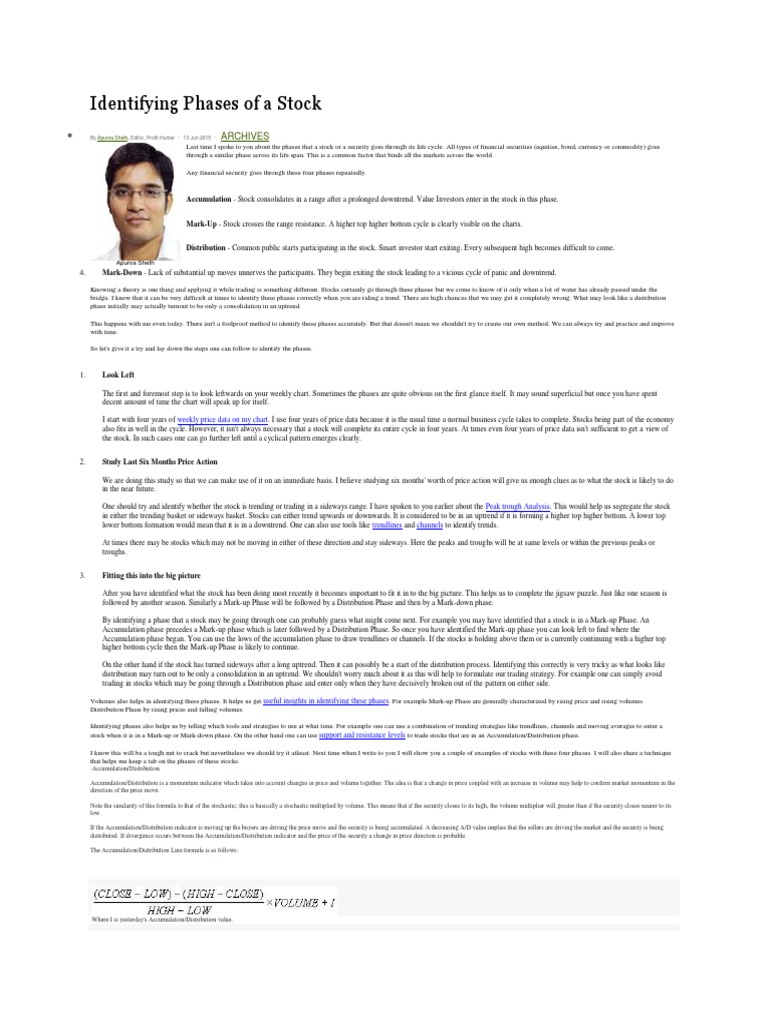 Stock Market Phase Identification Guide Pdf Market Trend Stocks