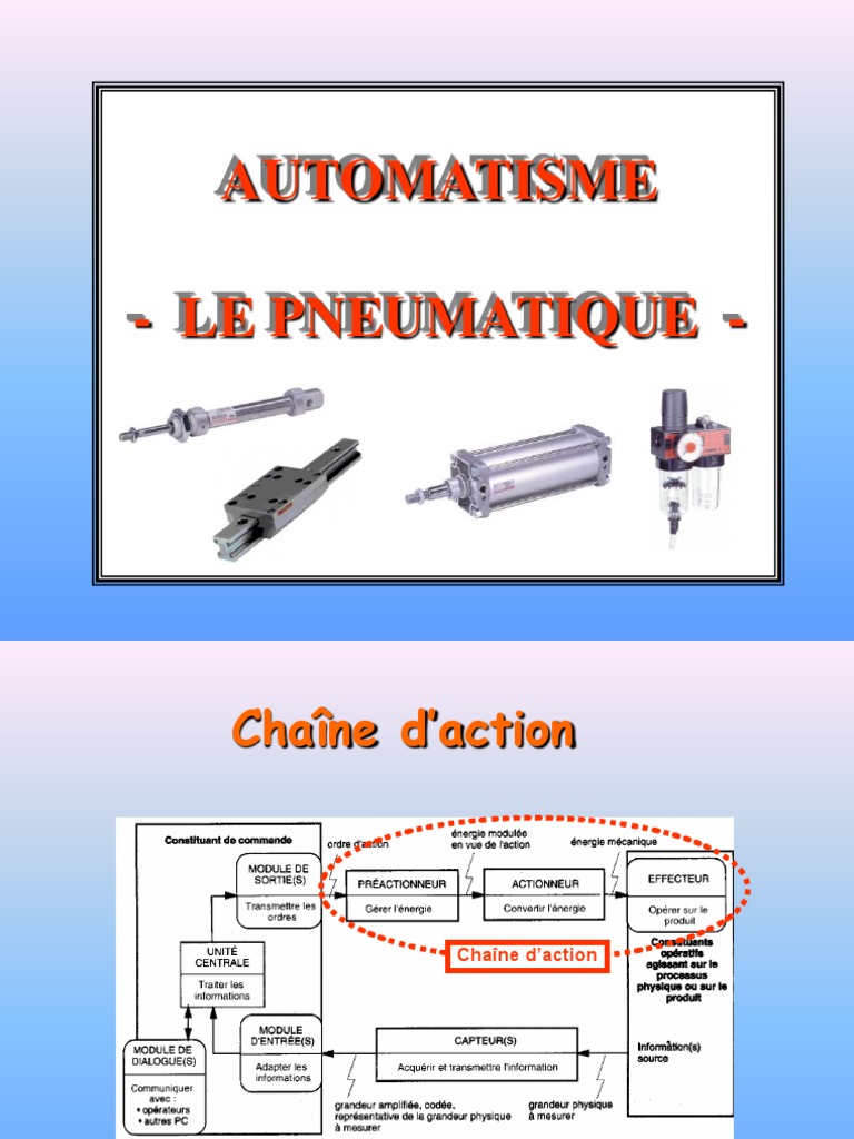 Automatisme - Le Pneumatique WWW Cours-Electromecanique Com | PDF ...