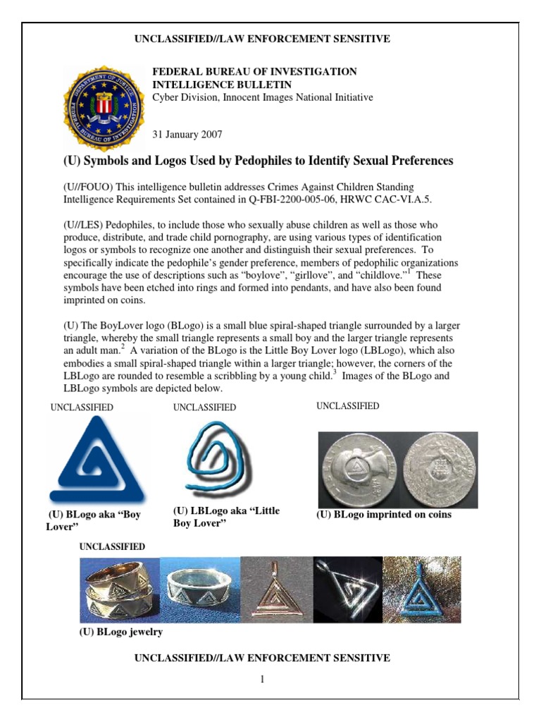 FBI Pedophile Symbols | PDF